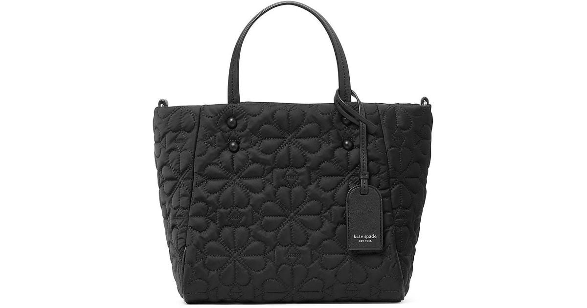 Kate Spade Tilly Quilted Small Tote Bag in Black | Lyst