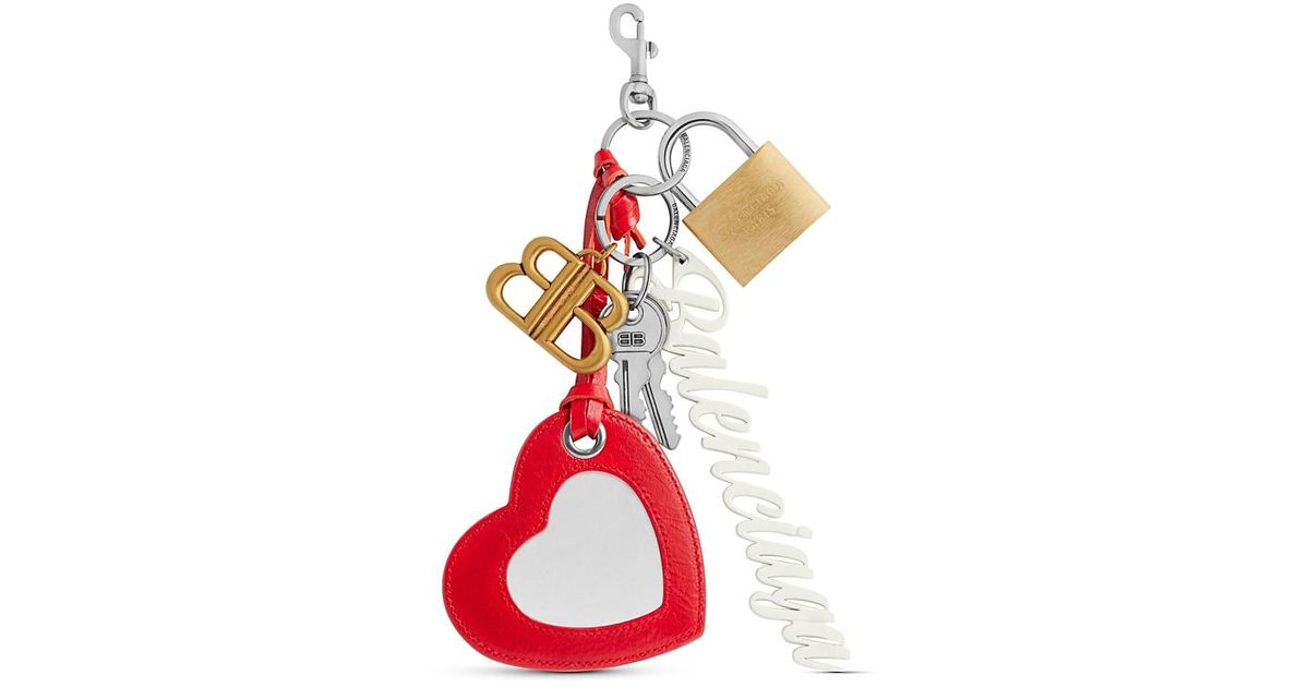 Balenciaga Paloma Keychain in Red | Lyst