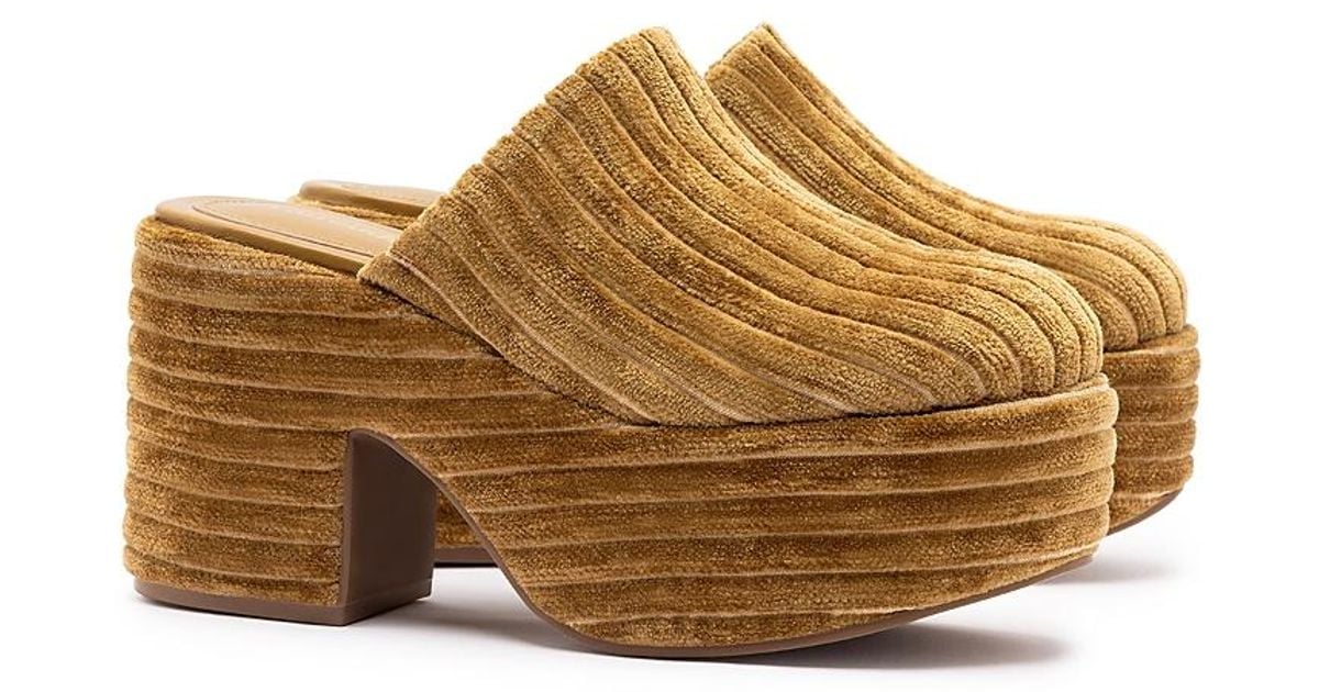 Larroude Miso Platform Clogs in Brown | Lyst UK