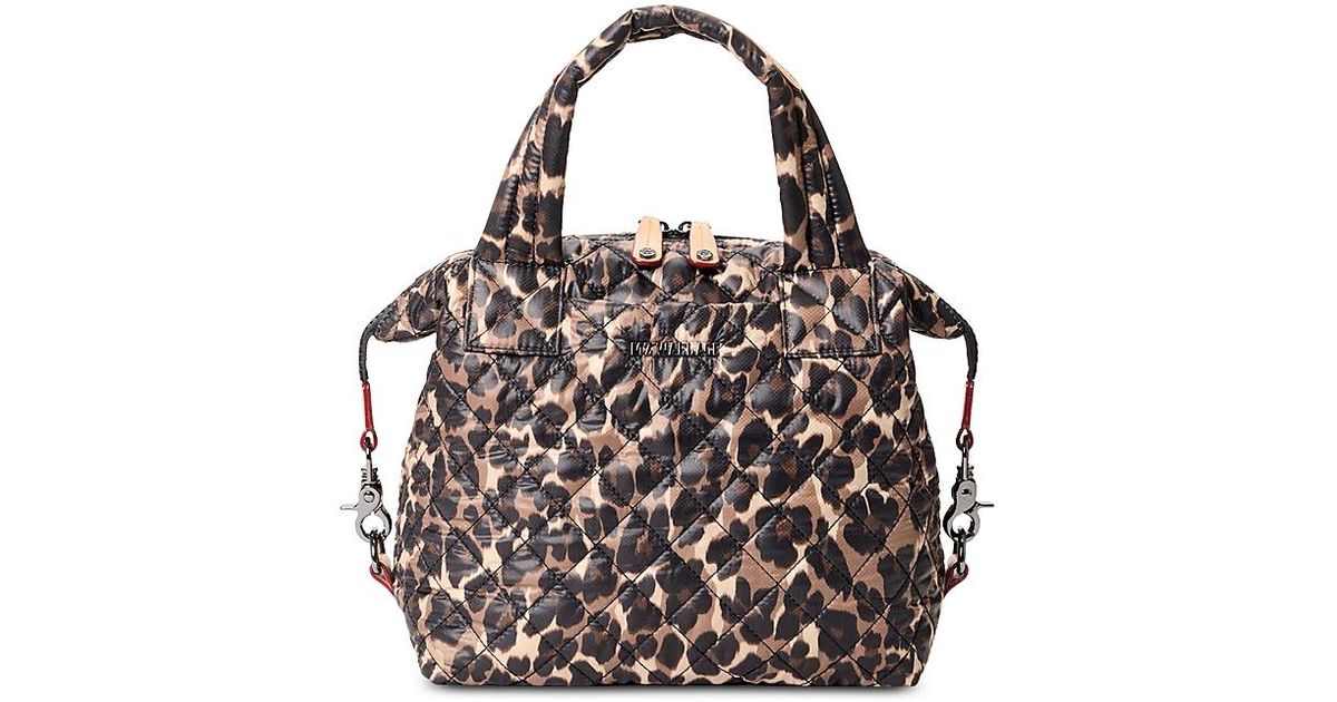 MZ Wallace Small Sutton Deluxe Top Handle Bag in Metallic | Lyst UK