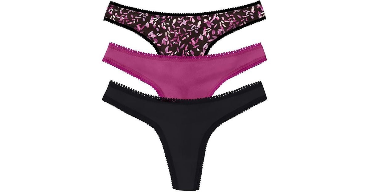 On Gossamer Hip G Thongs, Set Of 3 in Purple | Lyst UK