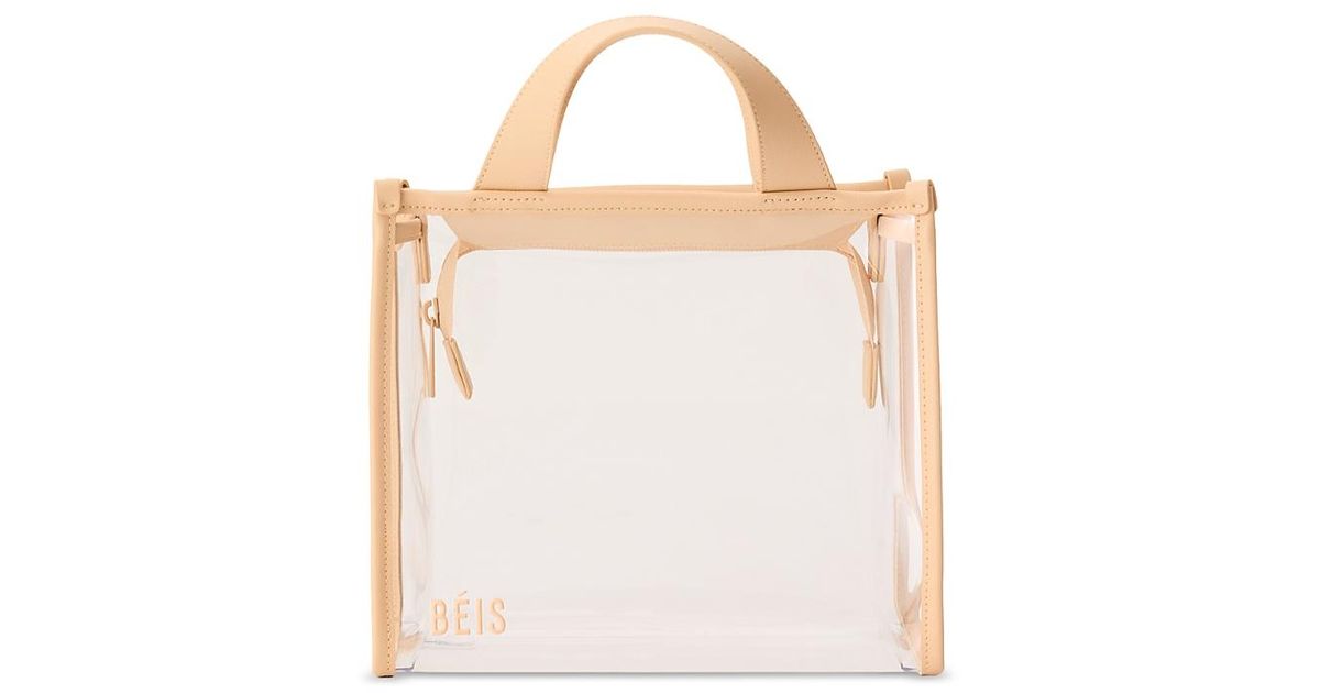 BEIS The Stadium Crossbody in Natural | Lyst