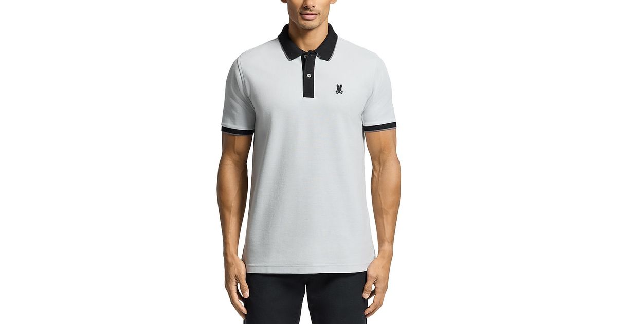 Psycho Bunny Copper Short Sleeve Pique Polo Shirt in White for Men | Lyst