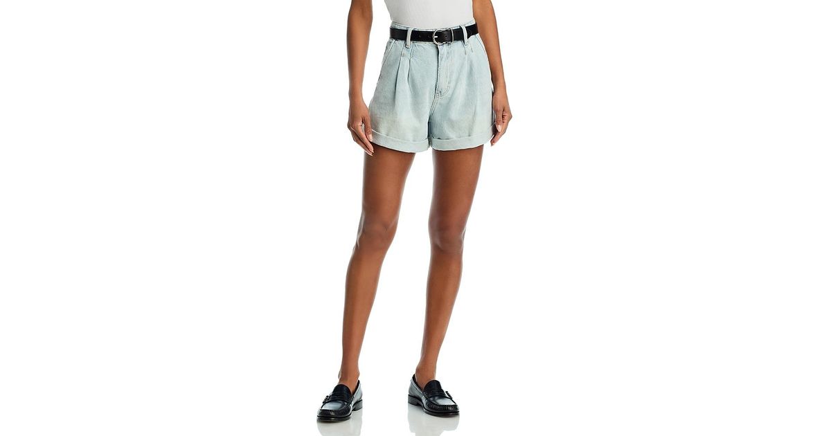 Blank NYC Denim A Line Cuffed Shorts in Blue | Lyst