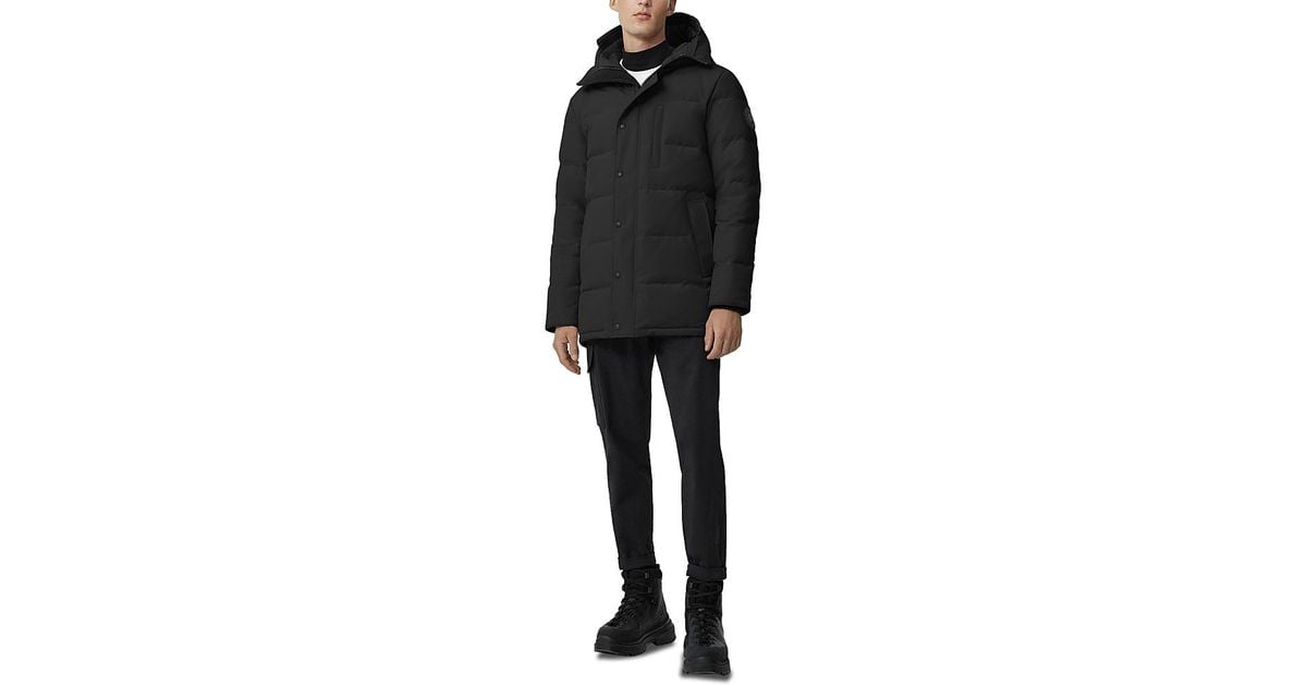 Canada Goose Label Carson Quilted Parka in Black for Men | Lyst UK