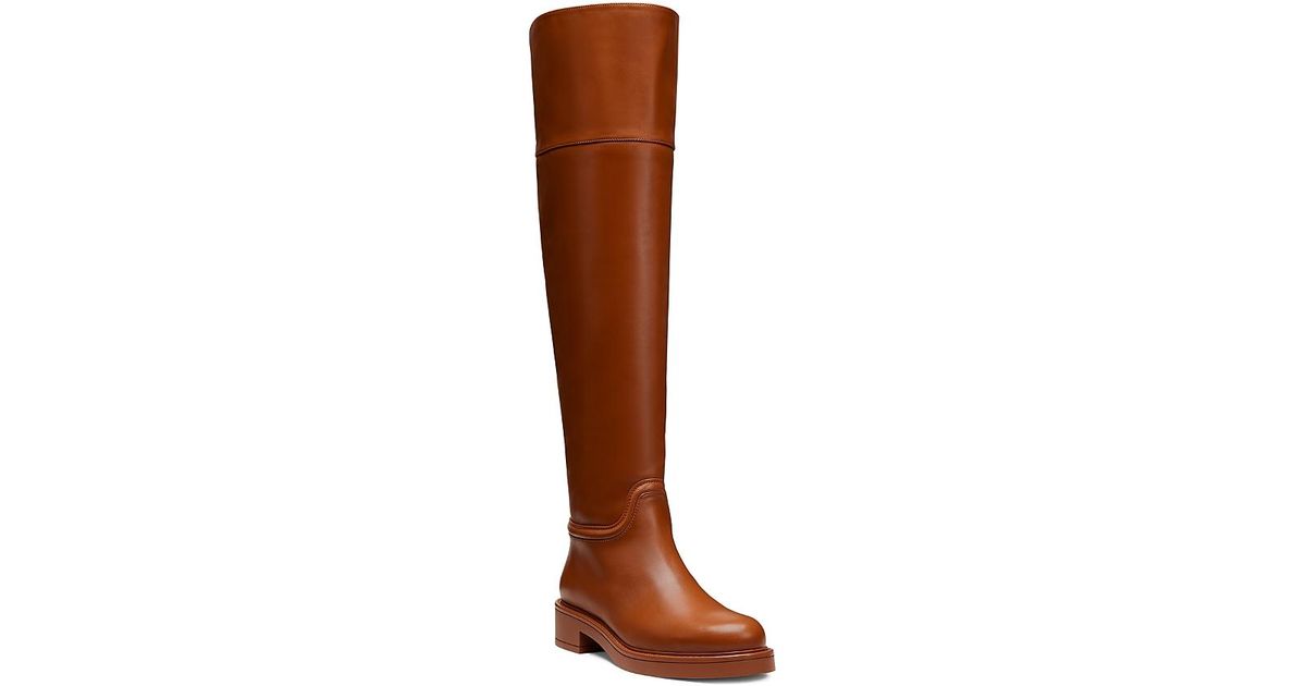 Stuart Weitzman Celia Over The Knee Riding Boots in Brown | Lyst
