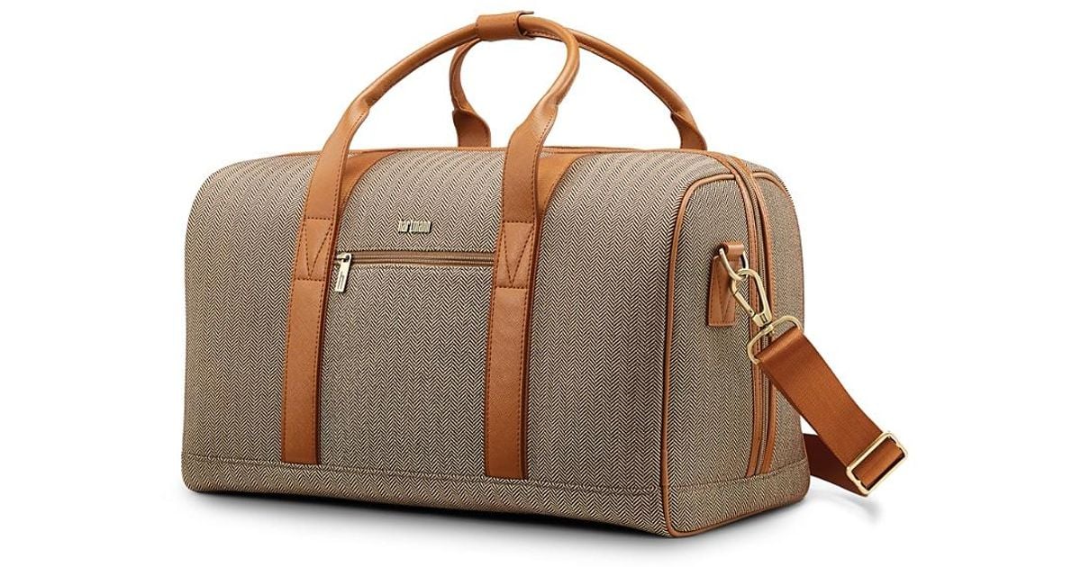 Hartmann Herringbone Deluxe Weekend Duffel in Brown | Lyst