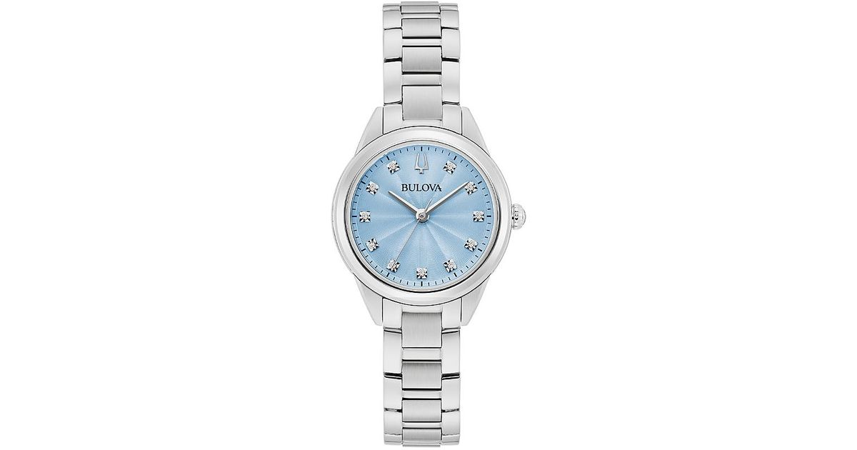 Bulova Classic Sutton Watch, 28Mm in Blue | Lyst UK
