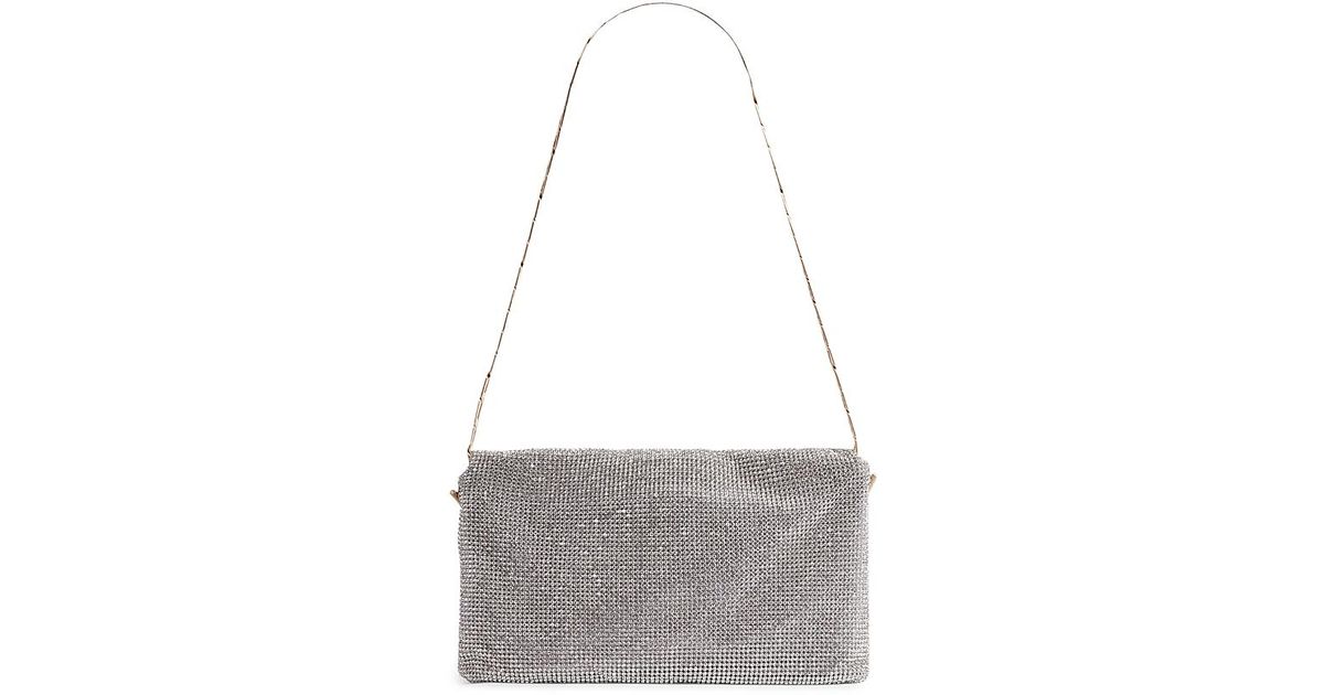 Reiss Soho Chainmail Shoulder Bag in Gray | Lyst