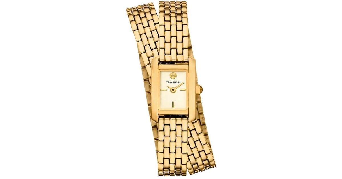 Tory Burch The Eleanor Mini Watch, 17Mm X 25Mm in Metallic | Lyst