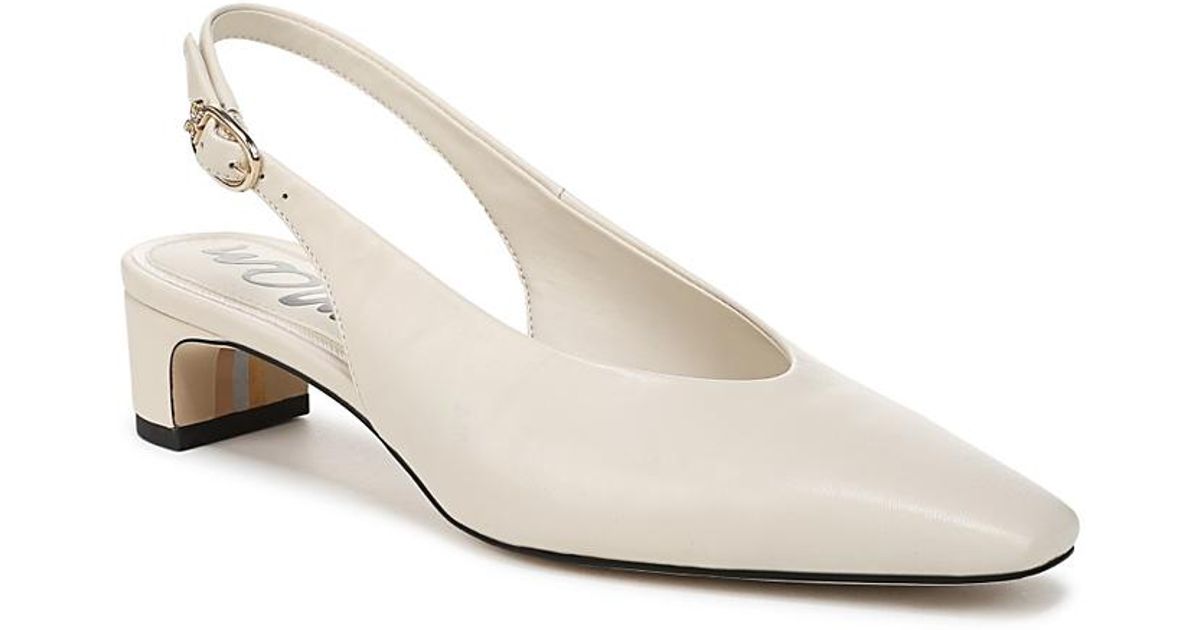 Sam Edelman Ronnie Slingbacks in White | Lyst