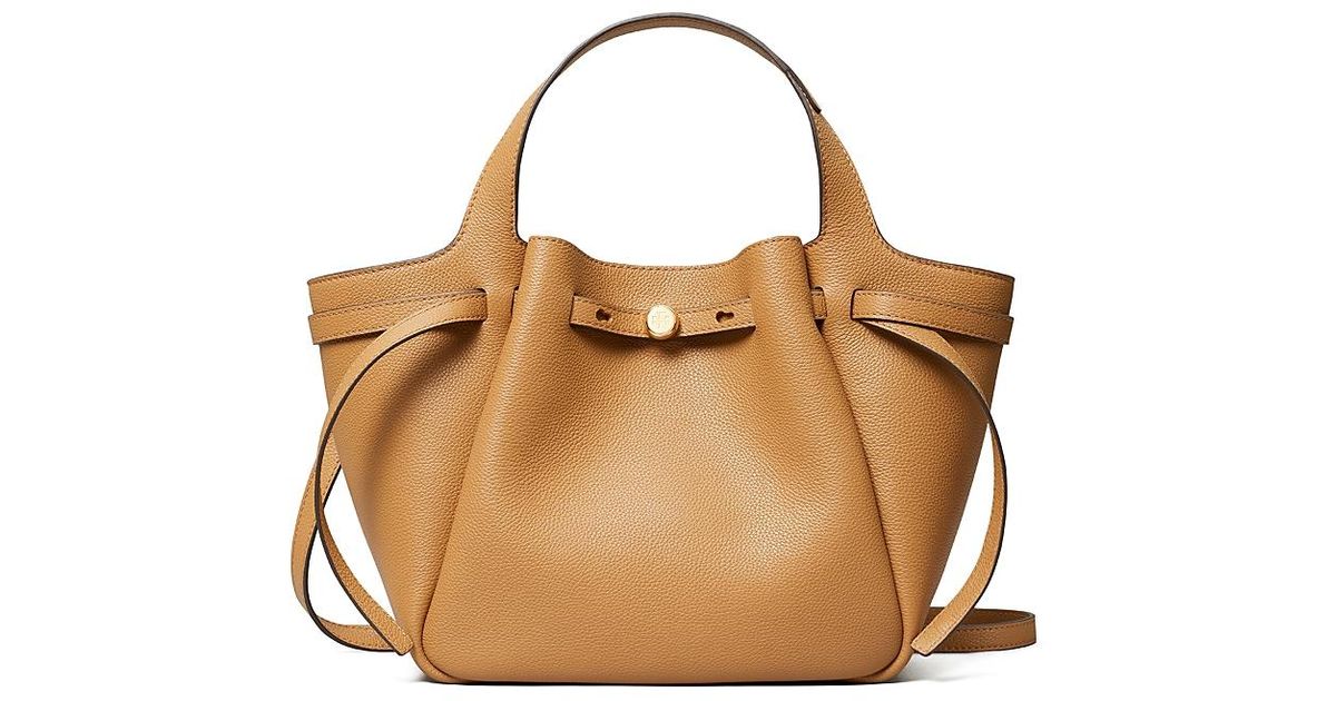 Tory Burch Romy Small Satchel in Metallic | Lyst