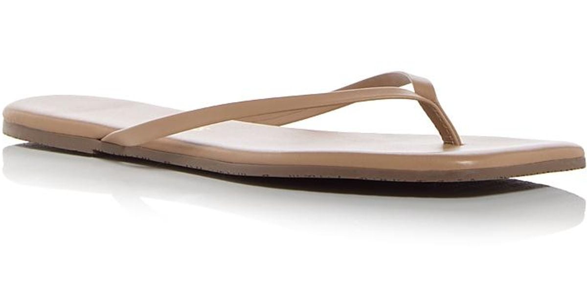 TKEES Lily Square Toe Flip Flops | Lyst UK