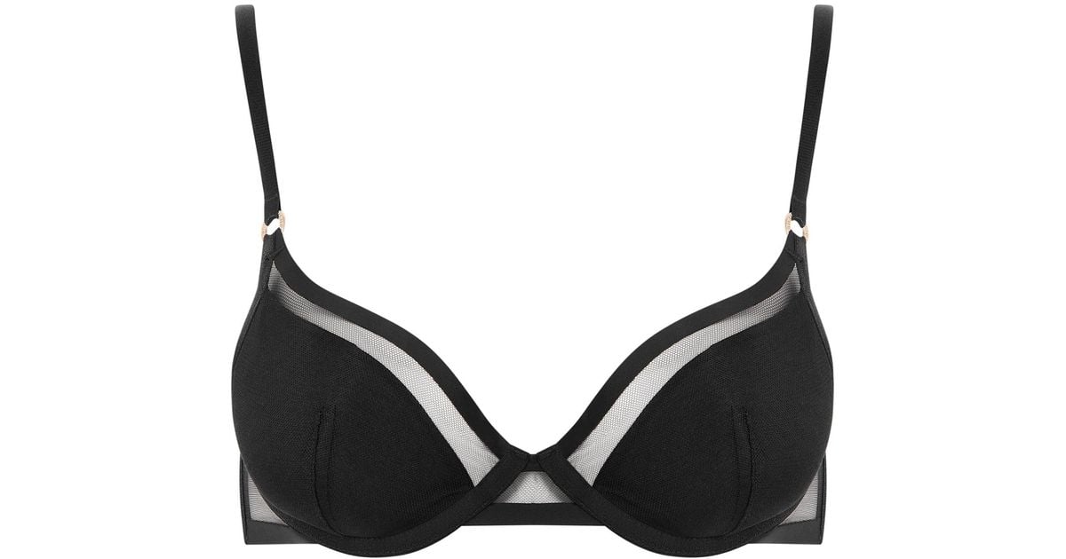 Bluebella Naomi Moulded Mesh Bra in Black | Lyst UK