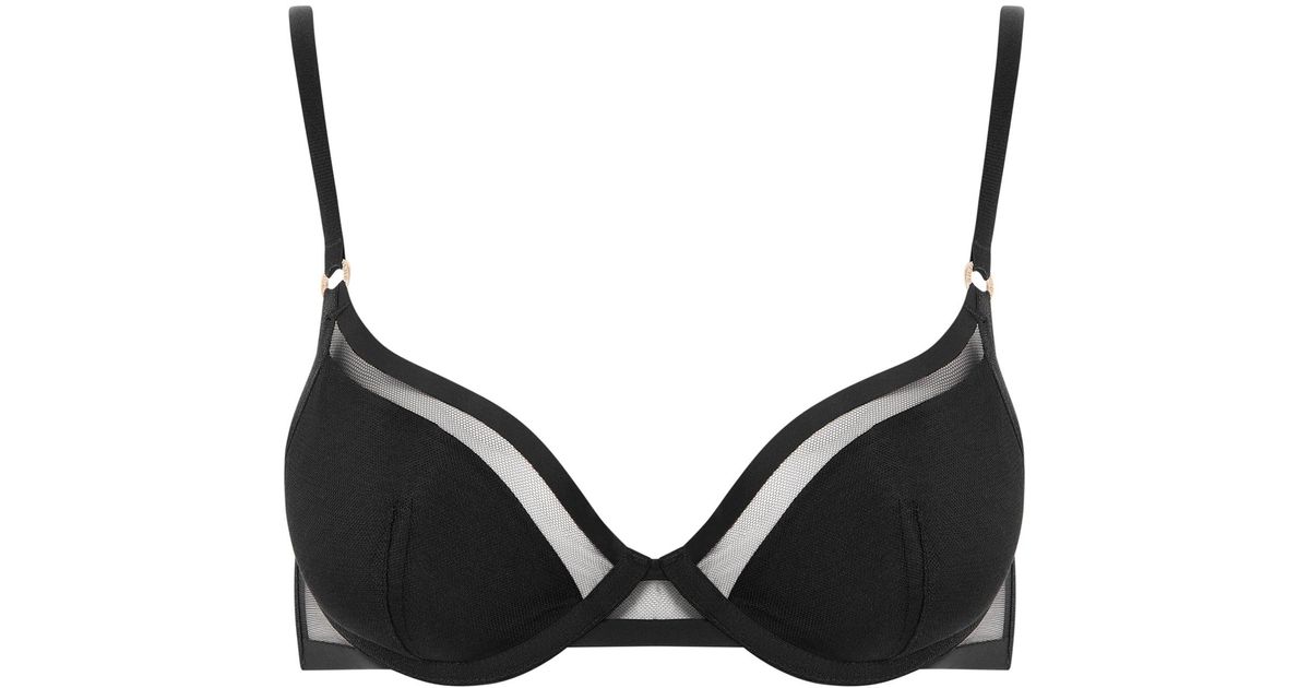 Bluebella Naomi Moulded Mesh Bra in Black | Lyst