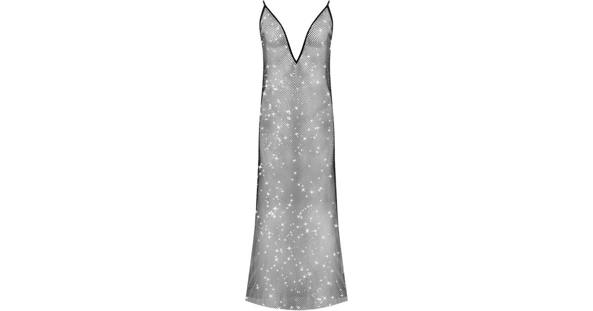 Bluebella Noor Sheer Mesh Chemise in Grey | Lyst UK
