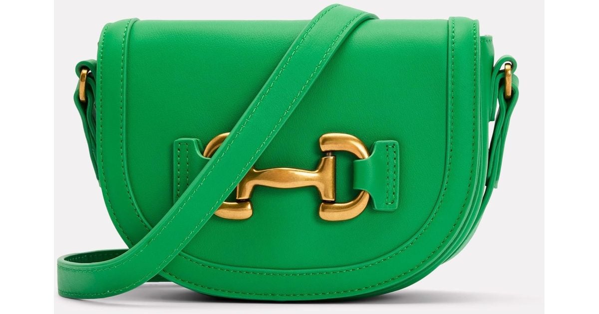 Boden Iris Leather Mini Satchel in Green | Lyst