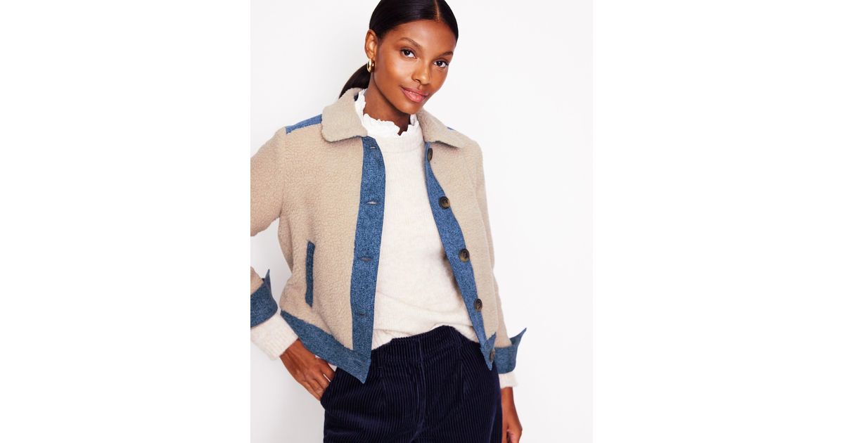 Boden Borg Mix Jacket Rope, Mid Vintage in Blue | Lyst