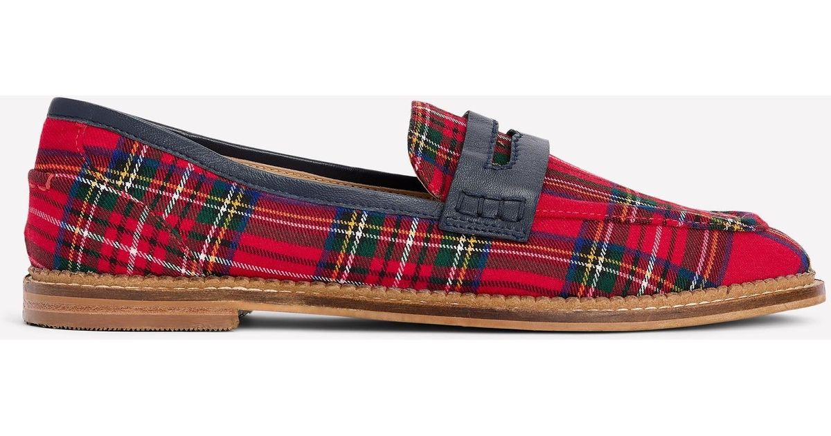 Boden Nya Penny Loafers in Red | Lyst UK