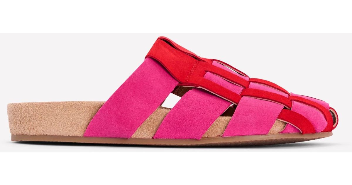 Boden Loretta Multi Strap Clog in Pink | Lyst