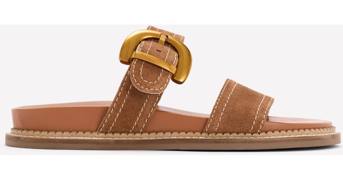 Boden Caryl Double Strap Sandals in Brown | Lyst