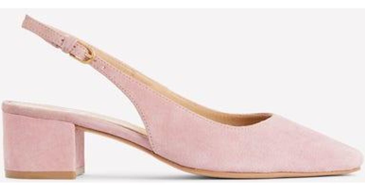 Boden Ailsa Block Heel Slingbacks in Pink | Lyst