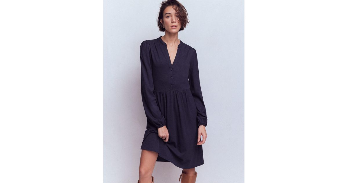 Boden Amy Short Jersey Dress in Blue | Lyst UK