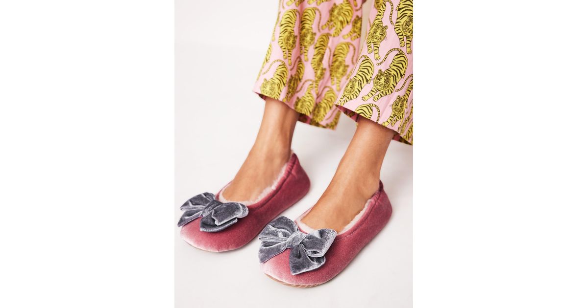 Boden Bow Slipperspink | Lyst UK