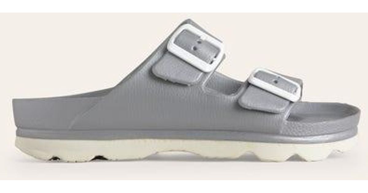 Boden Lyla Double Buckle Slide in White | Lyst