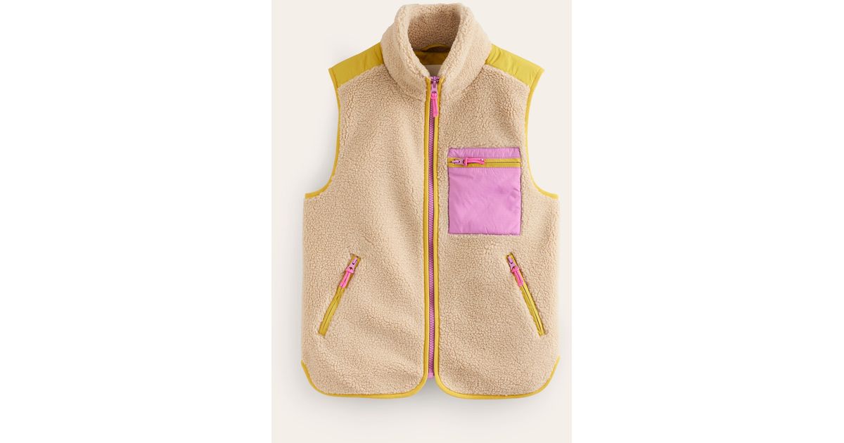 Boden Borg Gilet in Pink | Lyst UK