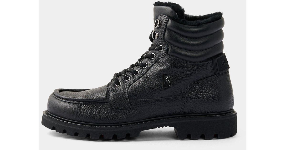Bogner Helsinki Lace-up Boots With Spikes in Black for Men | Lyst