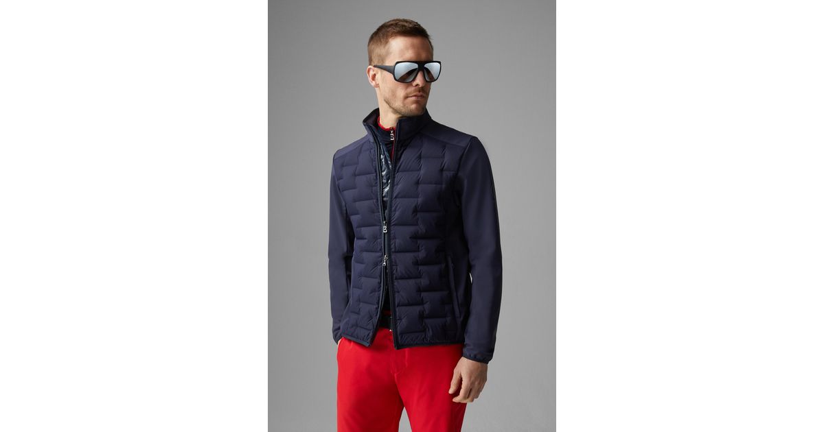Bogner Daron Softshell Down Jacket in Blue for Men | Lyst