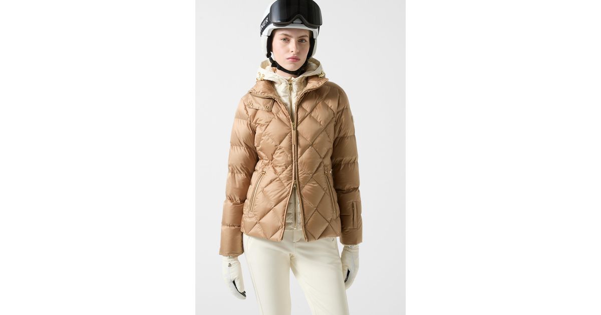 Bogner Carlie Down Ski Jacket in Natural | Lyst