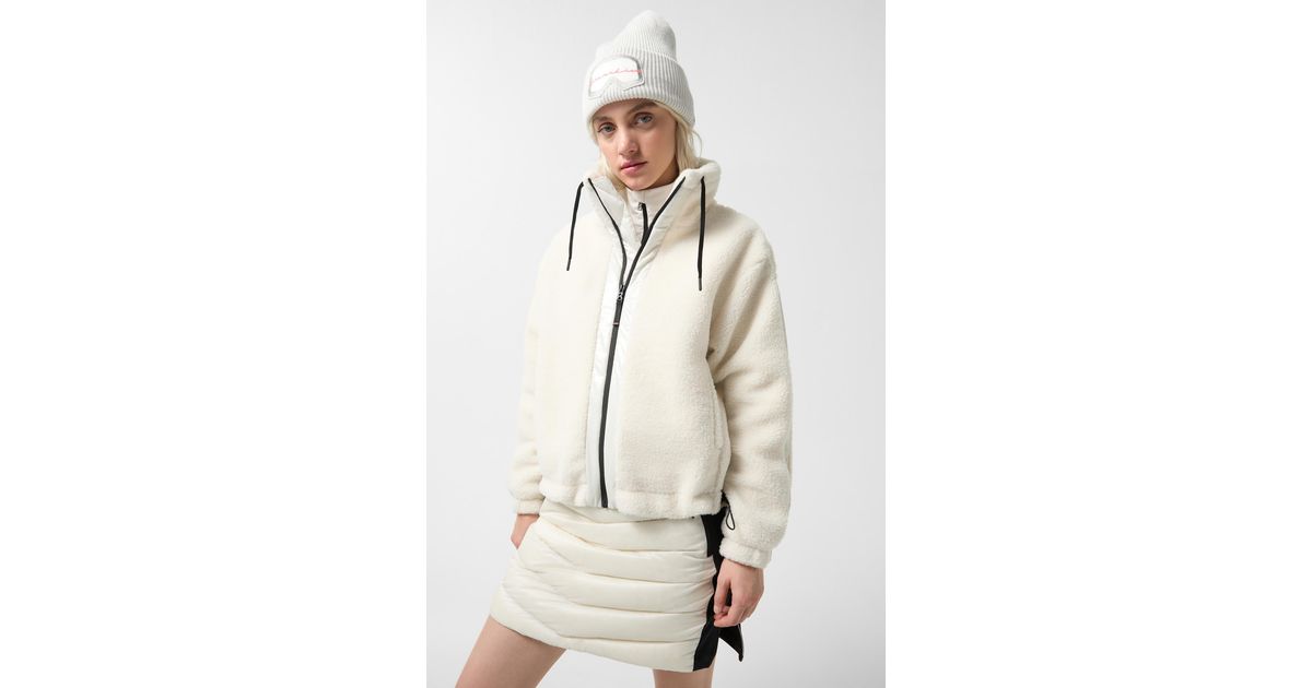 Bogner Fire + Ice Ninetta Teddy Fur Jacket in Natural | Lyst