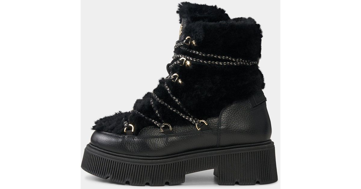 Bogner Mid Boots Turin in Black | Lyst