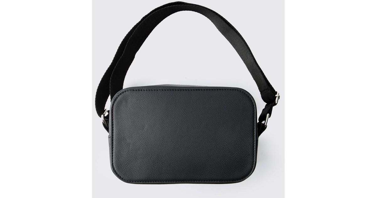 Boohoo Cross Body Box Bag in Black | Lyst