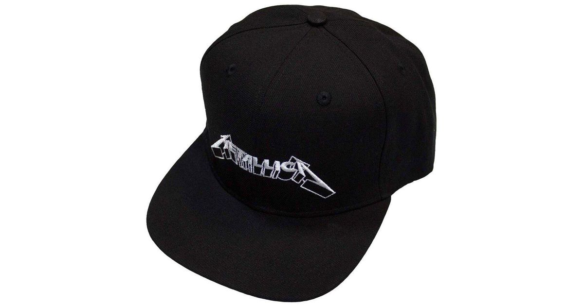 BoohooMAN Metallica 3d Band Logo Snapback Baseball Cap in Black for Men ...