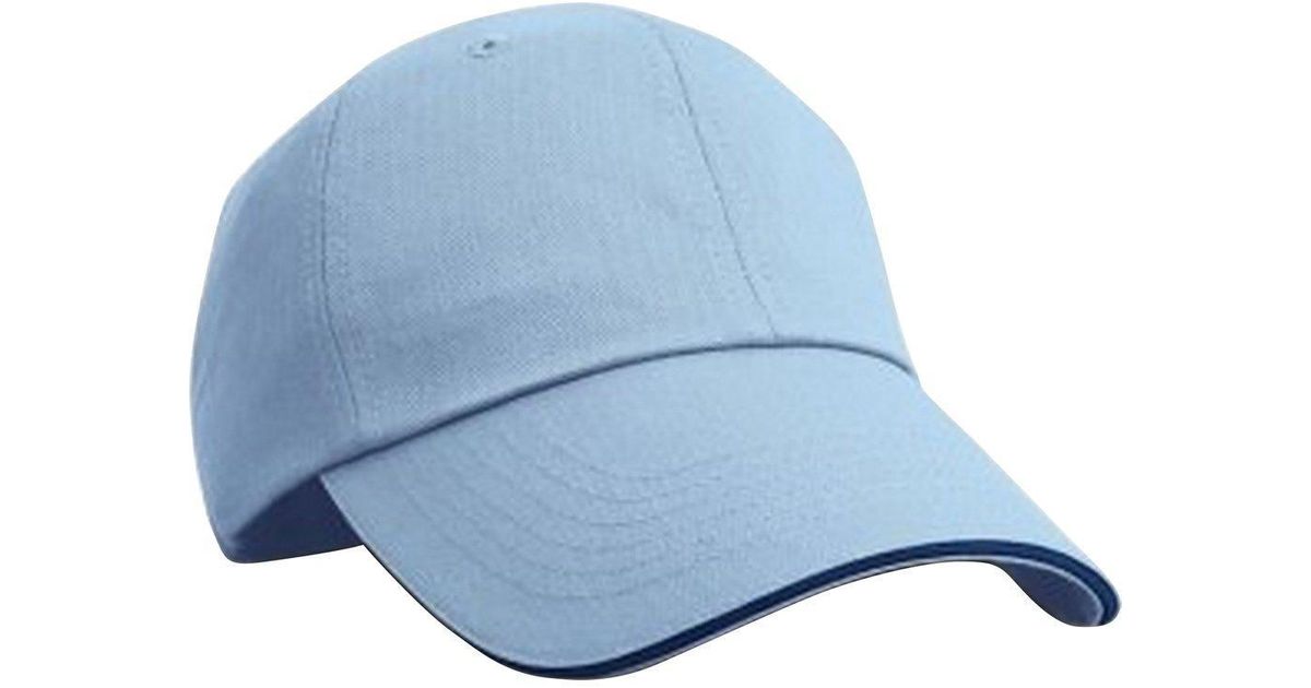 BoohooMAN Result Herringbone Contrast Colour Sandwich Peak Baseball Cap ...