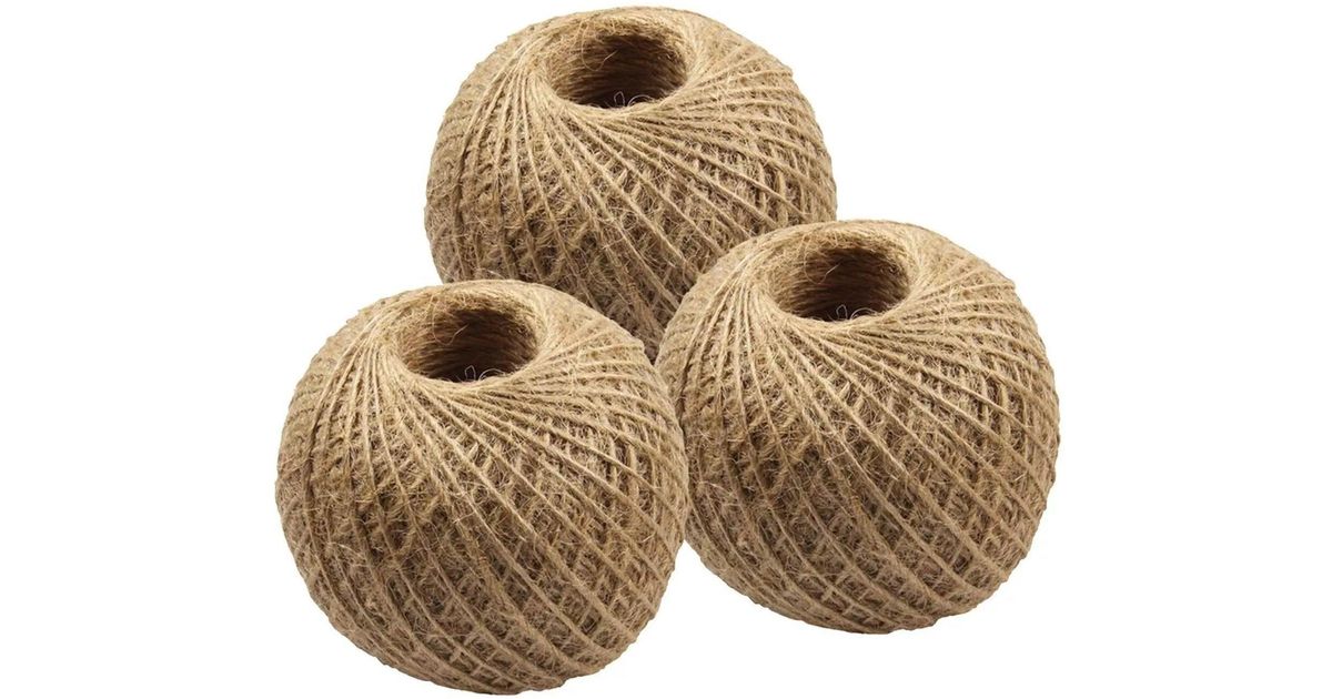 BoohooMAN Mantraraj 40m String Jute Twine Wrap Gift Hemp Rope 3pcs ...