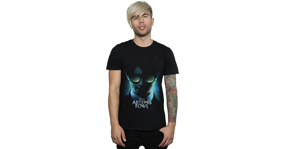 BoohooMAN Disney Artemis Fowl Poster T-shirt in Black for Men | Lyst UK