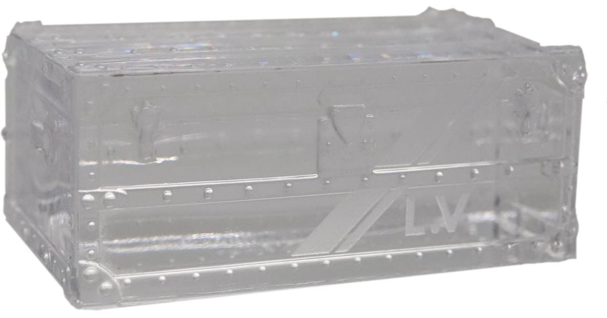 BoohooMAN Louis Vuitton Preloved Mini Trunk Decorative Box Unisex ...