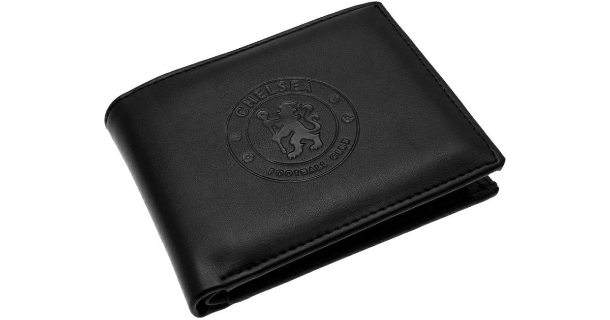 BoohooMAN Chelsea Fc Debossed Wallet in Black for Men | Lyst UK
