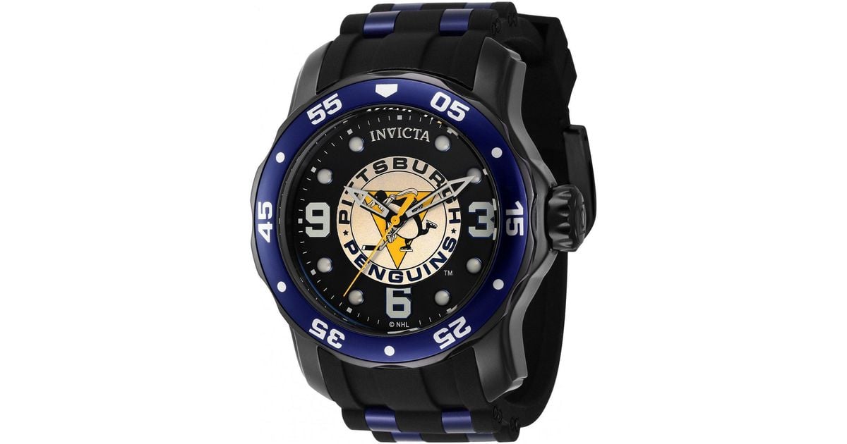 BoohooMAN Invicta In-42646 Nhl 48mm Quartz Watch in Blue for Men | Lyst UK