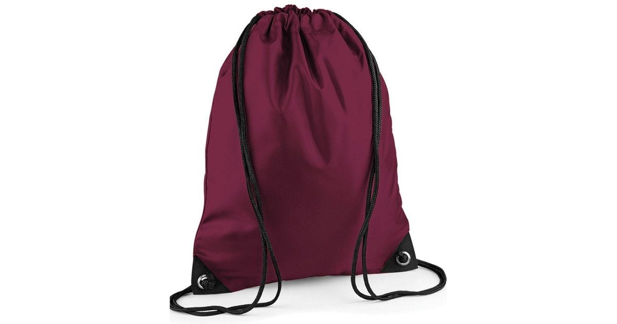 BoohooMAN Bagbase Premium Drawstring Bag in Purple for Men | Lyst UK