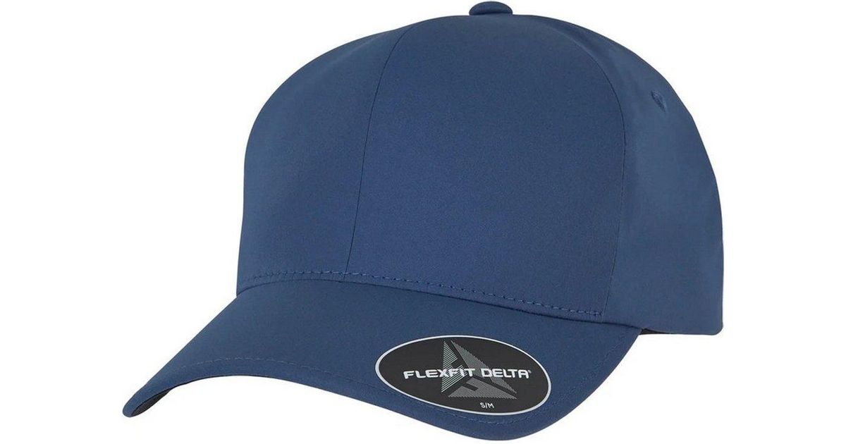 BoohooMAN Yupoong Flexfit Delta Waterproof Cap in Blue for Men | Lyst UK