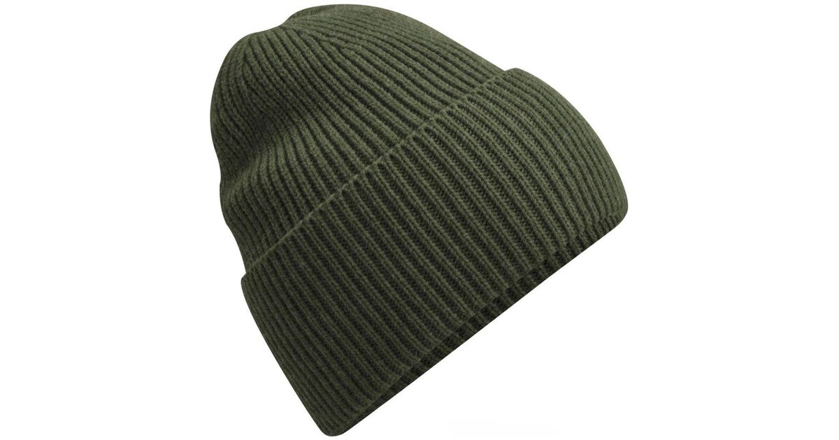 BoohooMAN Beechfield Cuffed Oversized Beanie in Green for Men | Lyst UK