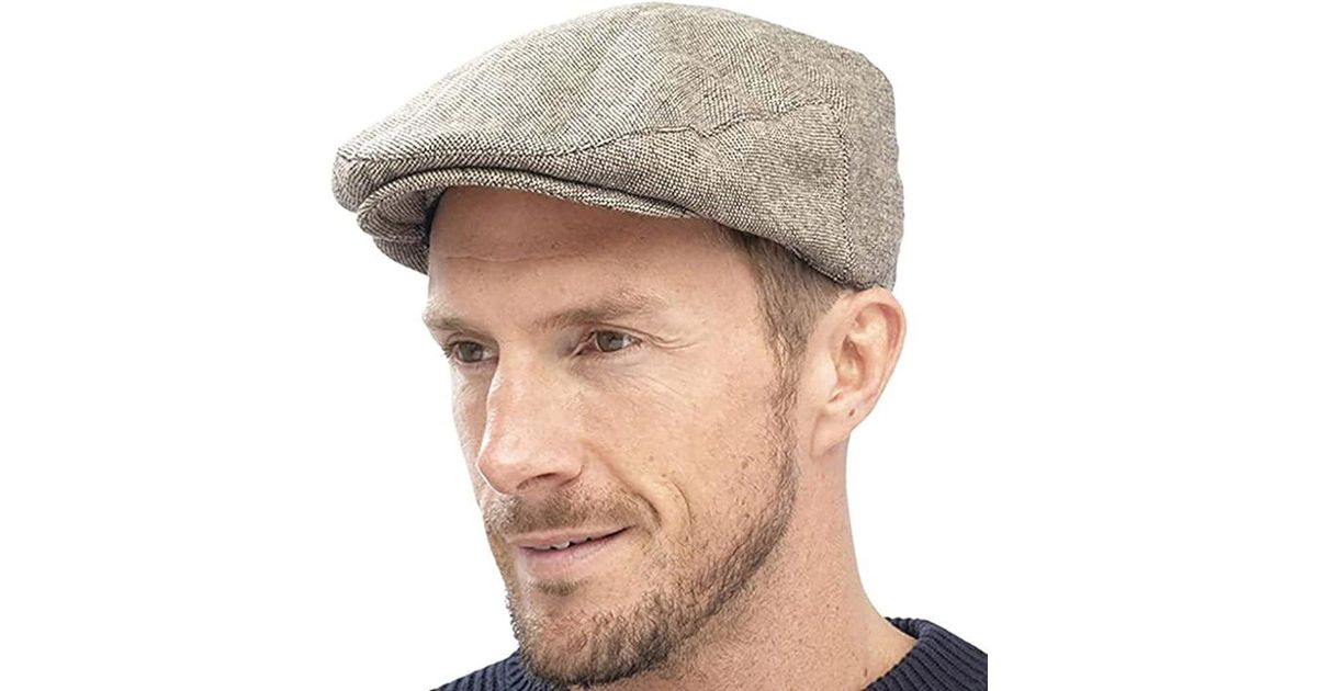 BoohooMAN Kav Traditional Flat Cap in Grey for Men | Lyst UK
