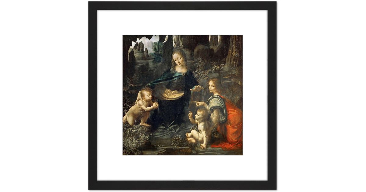 BoohooMAN Artery8 Leonardo Da Vinci Virgin Of The Rocks Painting 8x8 ...