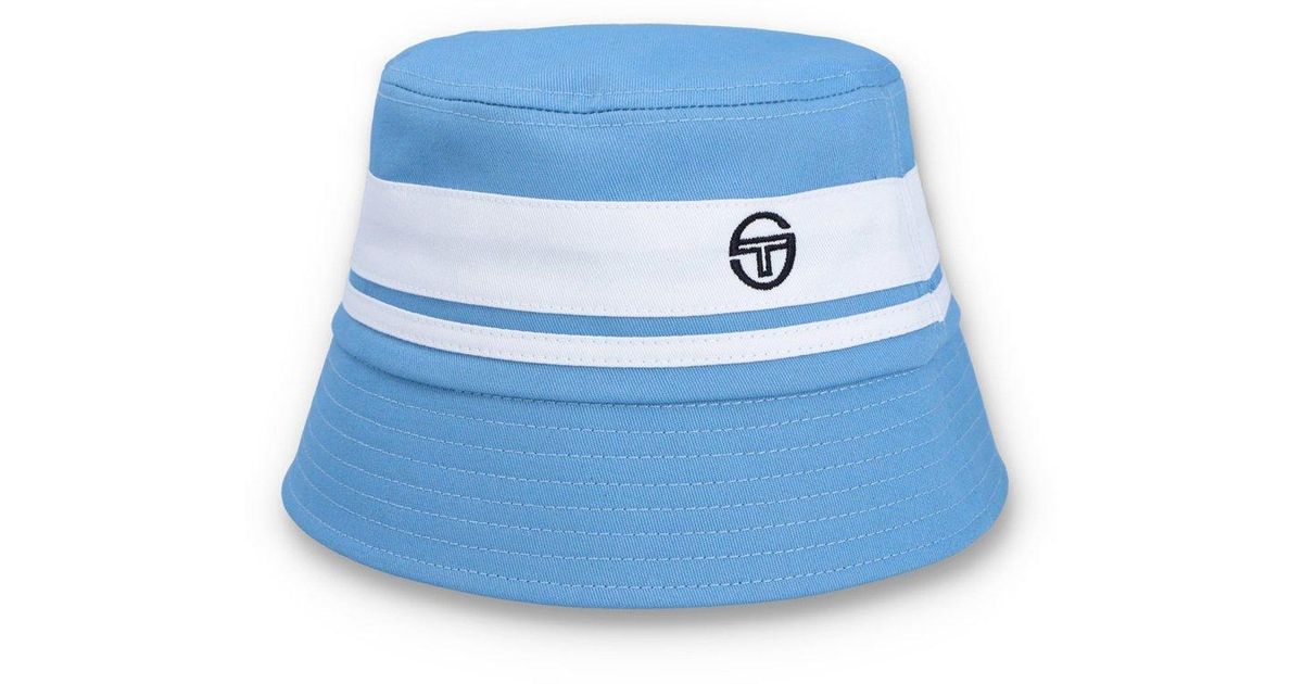 BoohooMAN Newsford Bucket Hat Azure Blue / Gardenia for Men | Lyst UK