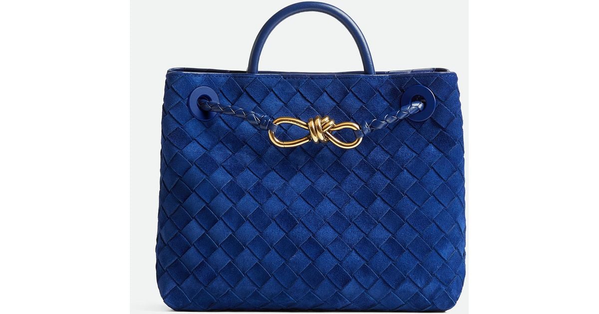 Bottega Veneta Small Andiamo in Blue | Lyst UK